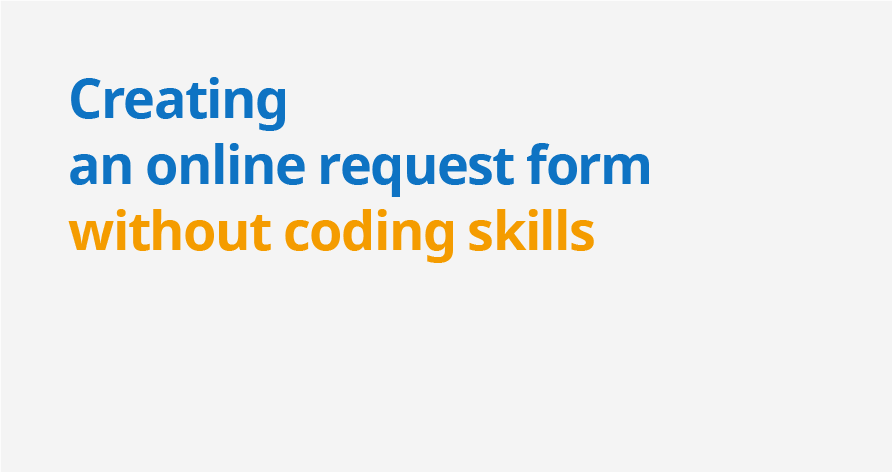 Creating an online request form without coding skills - eformsign blog ...